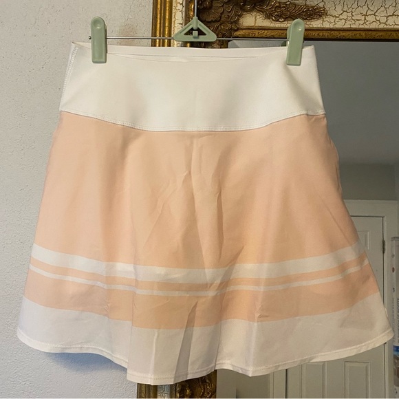 Puma | Skirts | Puma Peach And White Golf Skirt | Poshmark
